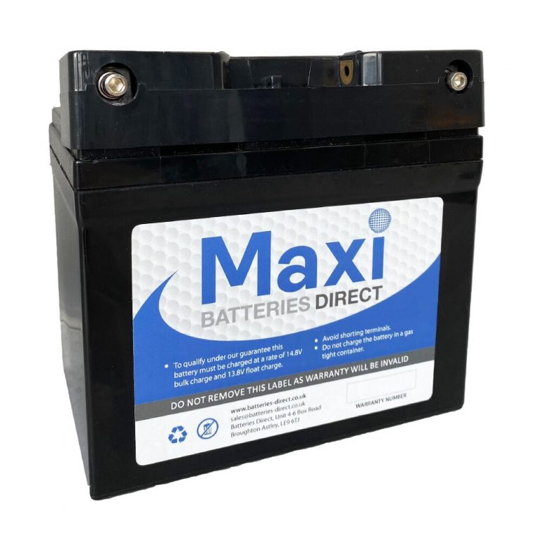 12v x 33Ah Maxi Power Battery with T-Bar | Maxi Golf Trolley Batteries